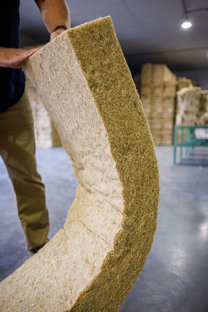 Isolants de chanvre Matelas isolant de fibres de chanvre de Profib Mat ...