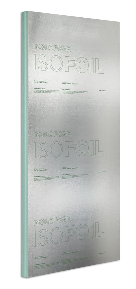 Isolant rigide avec pare-vapeur ISOFOIL par Groupe Isolofoam ...