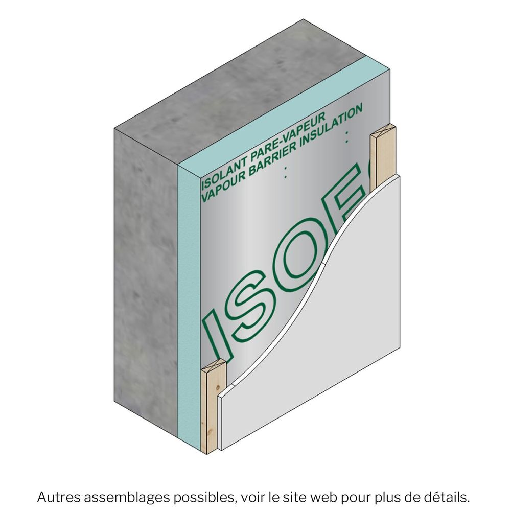 Isolant rigide avec pare-vapeur ISOFOIL par Groupe Isolofoam ...