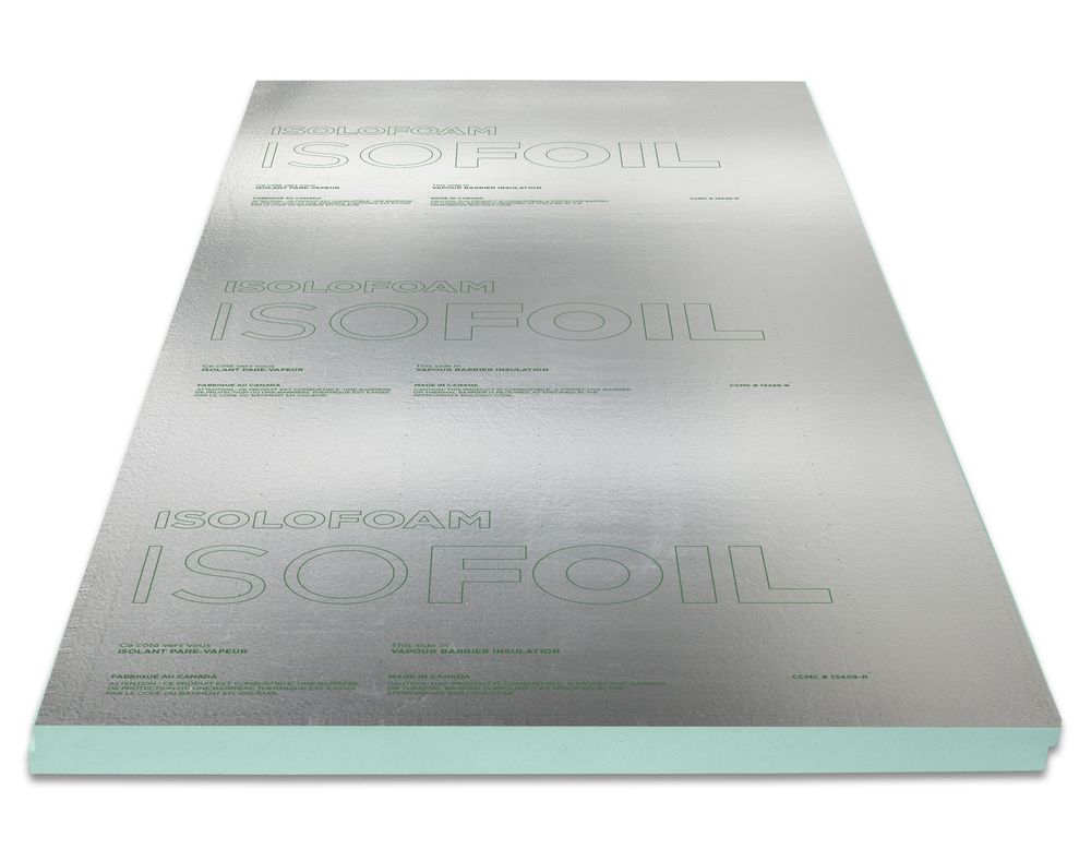 Isolant rigide avec pare-vapeur ISOFOIL par Groupe Isolofoam ...