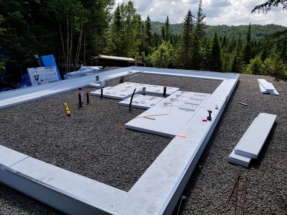 Dalle structurale isolée en kit Système ISO-SLAB 18po de ISO-SLAB ...