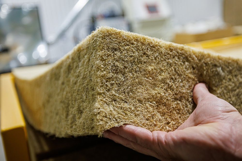 Isolants de chanvre Matelas isolant de fibres de chanvre de Profib Mat ...