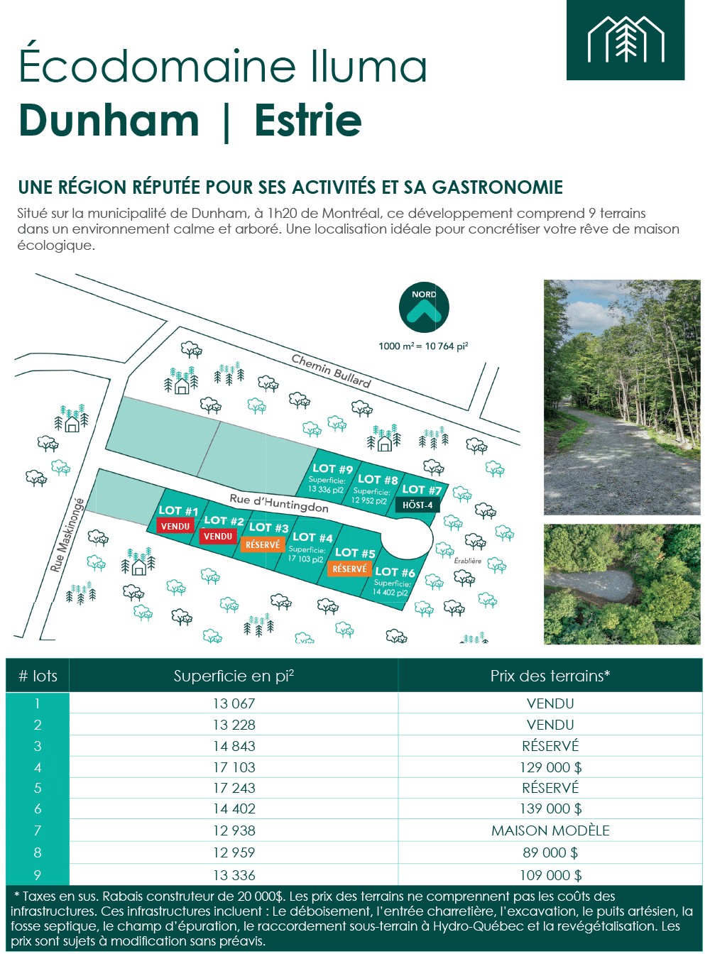Promoteurs immobiliers Écodomaine Dunham Belvedair - Écohabitation
